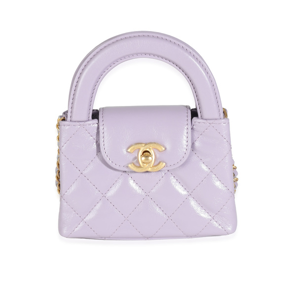 CHANEL | Bags | Chanel 24p Light Purple Quilted Shiny Aged Calfskin ...